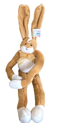 Chrisha Playful Plush Easter Bunny 28" Hugs, Bendable Ears, Arms, Legs ...
