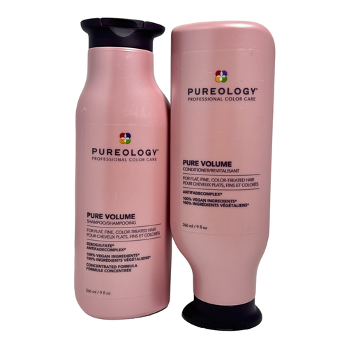 Pureology Pure Volume Shampoo/Conditioner For Flat,Fine,Color-Treated ...