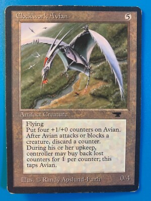 MTG 1x Clockwork Avian Antiquities OLD SCHOOL Magic the Gathering Card ...