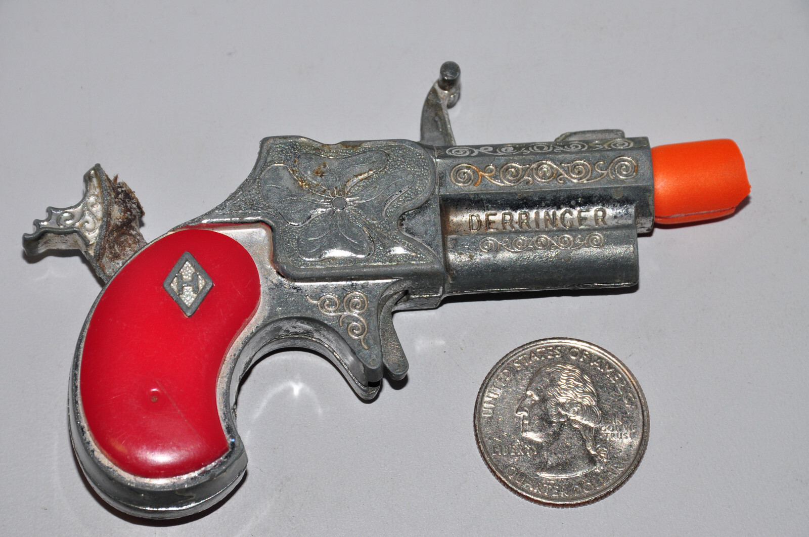 Halco Vintage 3.5" Diecast Red Derringer Toy Cap Gun Trigger/Hammer | eBay