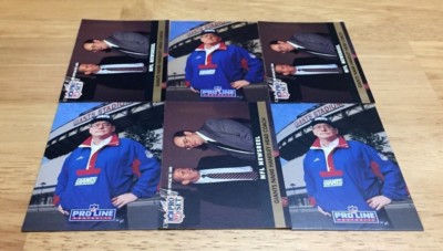 RAY HANDLEY LOT OF 6 FOOTBALL CARDS NEW YORK GIANTS HEAD COACH STANFORD ...