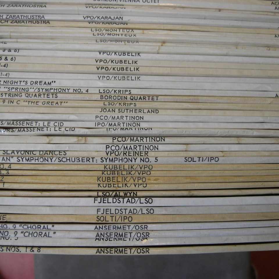 Mint VINYL JOB LOT ASD SAX SXL Thousands Rare Classical Violin Cello ...