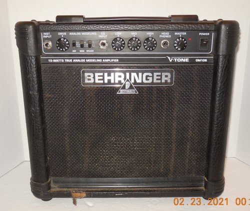 BEHRINGER V-TONE GM 108 Electric Acoustic Guitar Amp Amplifier Rare HTF ...
