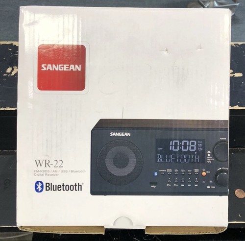 Sangean WR-22 AM/FM,RDS/Bluetooth/USB Table,Top Digital Tuning Receiver ...