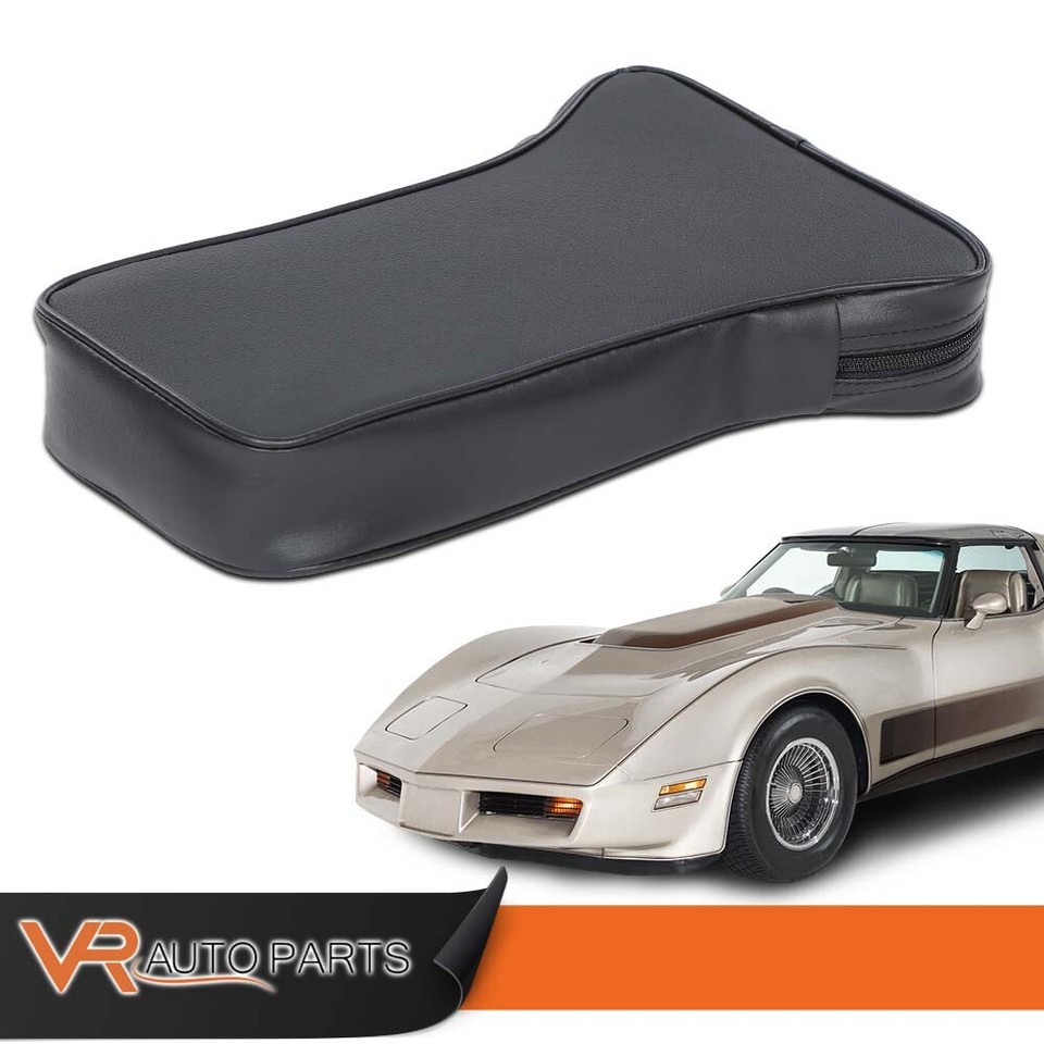 Fit For Corvette 1967-1982 Center Console Armrest Pad Smooth Black ...