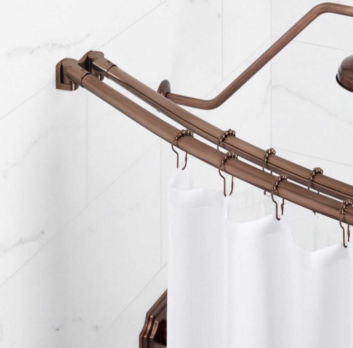 Double Shower Curtain Rods