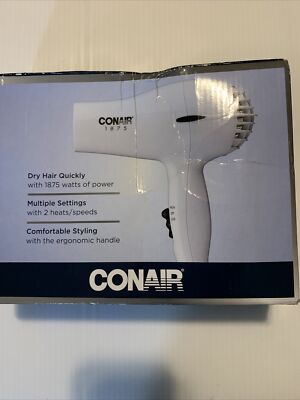 Conair 1875 Watt Powerful Drying & Styling Model 247VHN White (box ...
