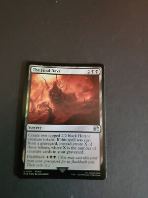 NM Foil The Final Days, MTG, Final Fantasy, Magic the Gathering, 101 | eBay