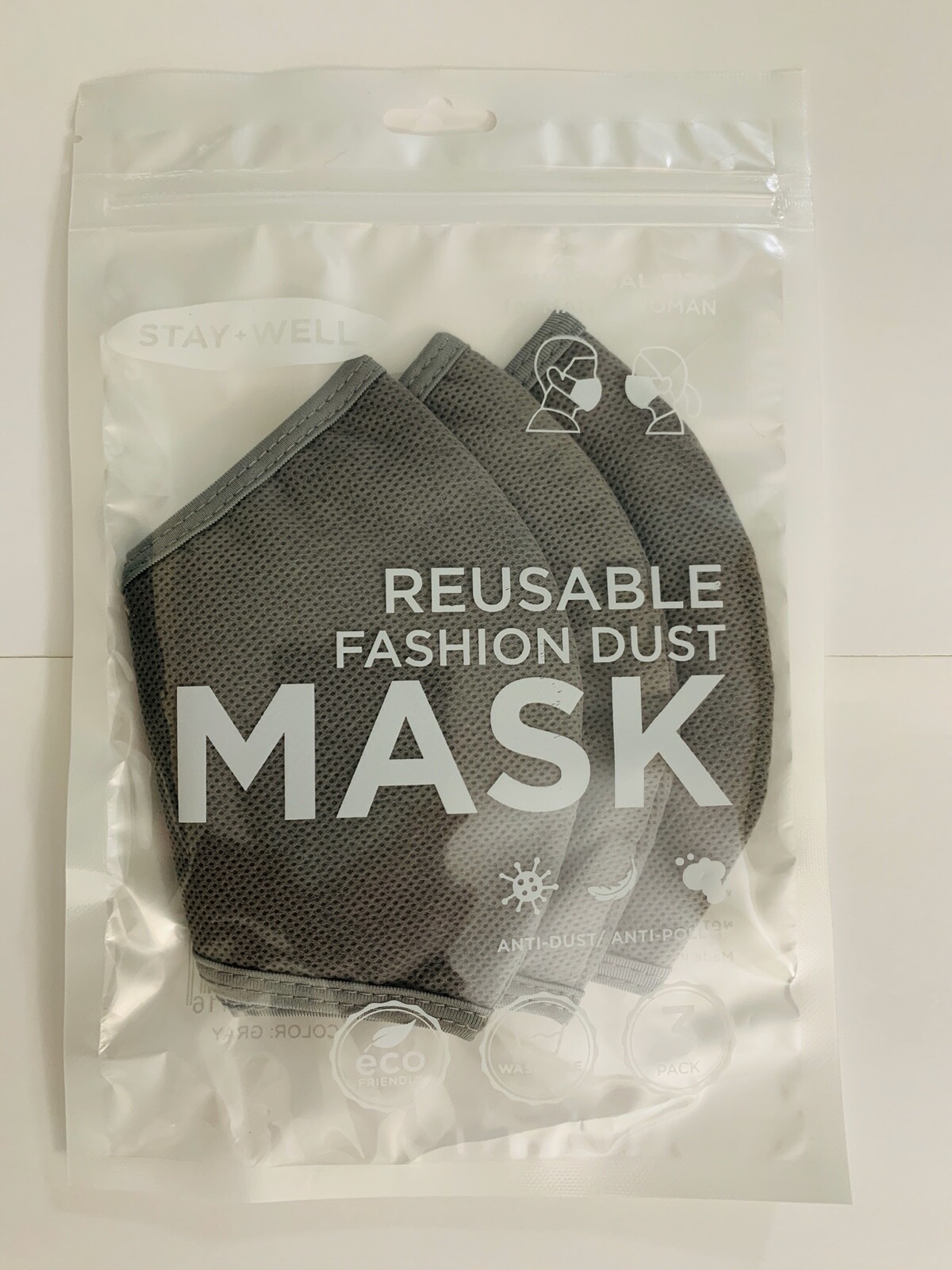 60 Face Masks Gray Mask Washable Reusable Mask Unisex Mask Men Women US ...