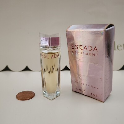 Vintage ESCADA SENTIMENT Eau de Toilette 4ml 0.14oz Miniature perfume ...