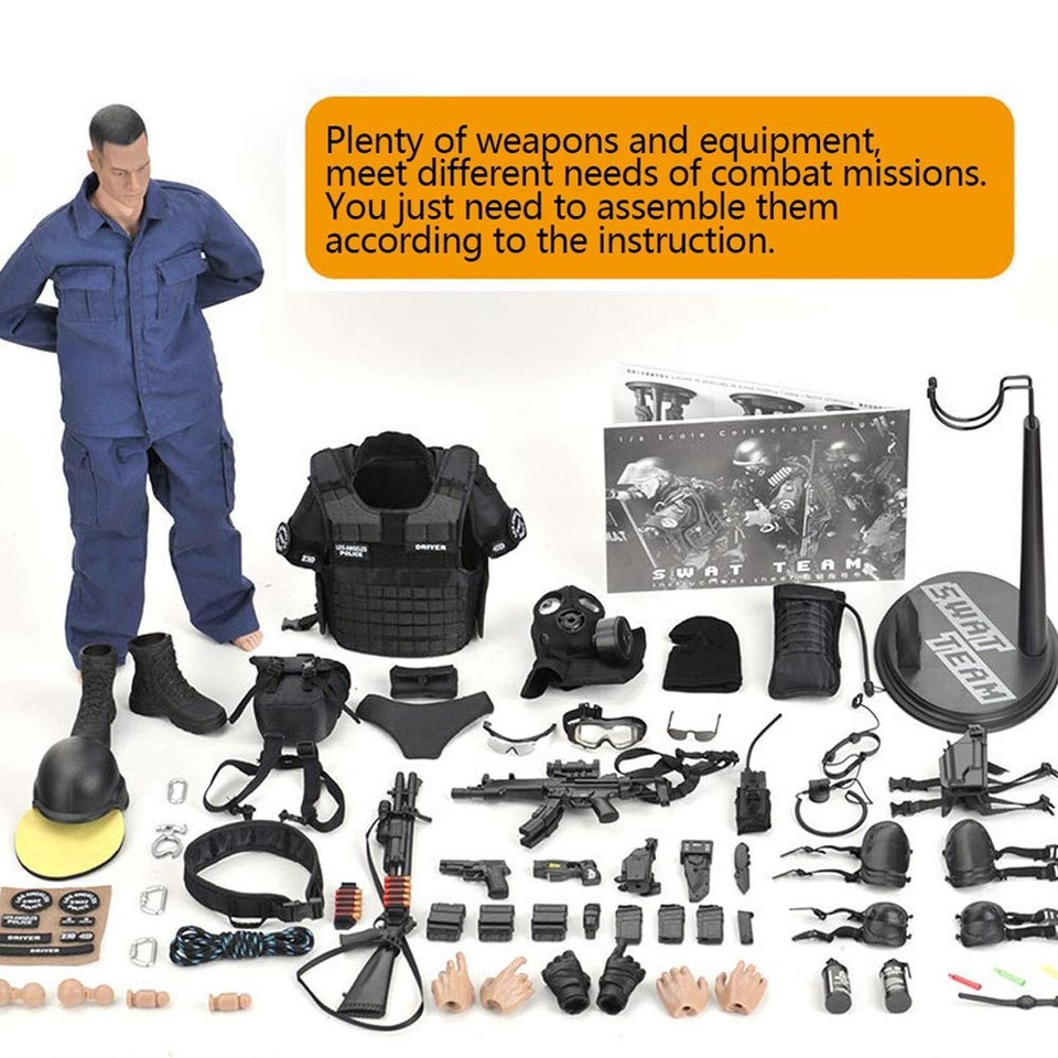 YEIBOBO ! Highly Detail Special Forces 12inch Action Figure SWAT Team ...