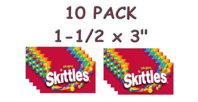 10 PACK Candy Vending Machine Label Sticker Decal 1.5 x 3" | eBay