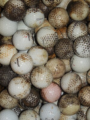 Hit Away 100 Miscellaneous Practice Range Golf Balls Used Assorted ...