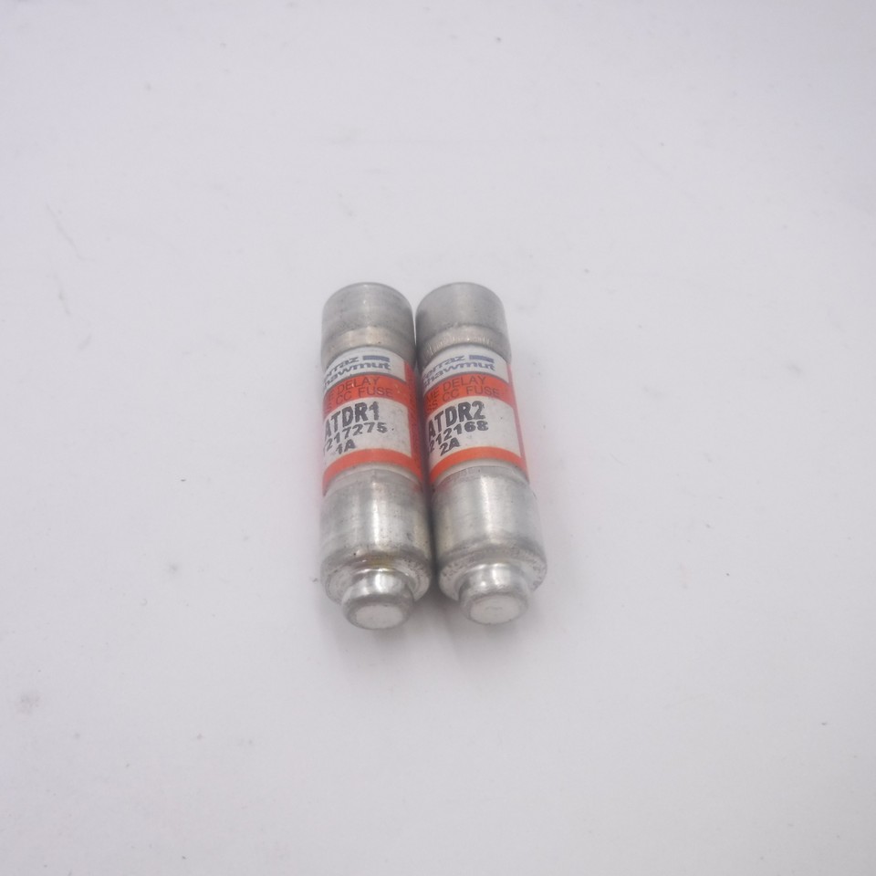 2 Pack Mersen Ferraz Shawmut ATDR1& ATDR2 Time Delay Fuses 1A 2A CC ...