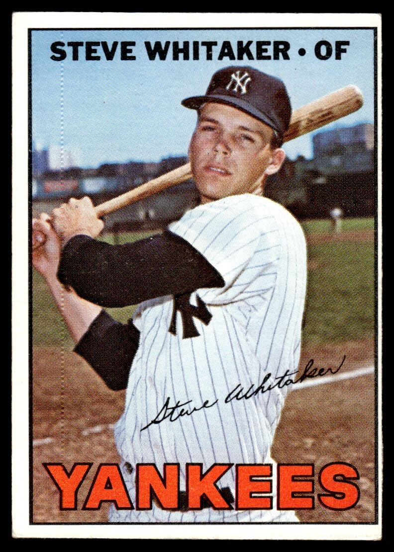 1967 Topps Baseball Steve Whitaker New York Yankees #277 EX-MT | eBay
