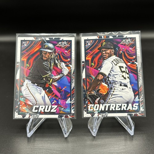 2022 Topps Fire MLB Cruz Contreras Rookie RC Pittsburgh Pirates ...