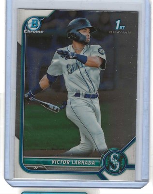 2022 Bowman Chrome Prospect #BCP-150 Victor Labrada - Seattle Mariners ...