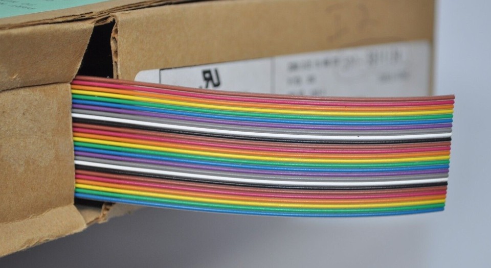 Approx 25ft - 3M Flat Cable Ribbon 3811/34 34 Conductor 26AWG 300V | eBay
