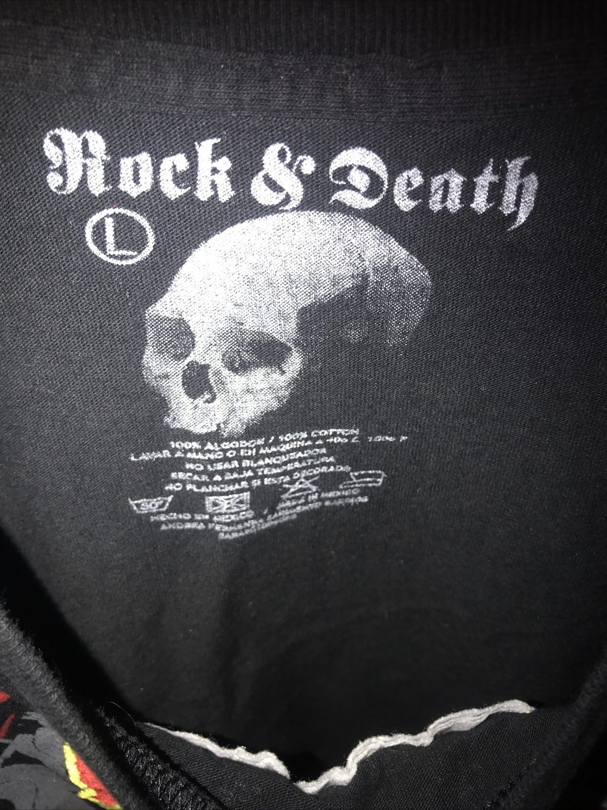 Vintage Rock And Death ACDC Black Ice Embroidered Roc… - Gem