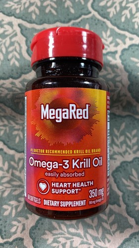 MegaRed Omega 3 Krill Oil 350mg 60 Softgels Exp 9/2026 | eBay