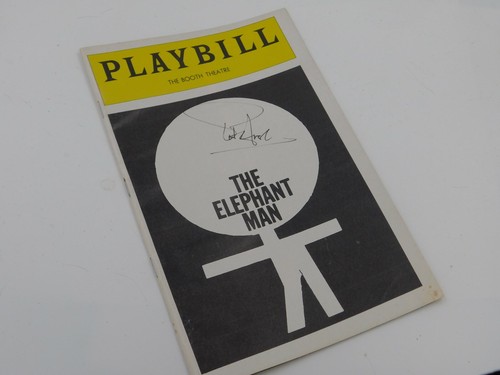 Vintage 1979 The Elephant Man Playbill Signed by The Leading Actor ...