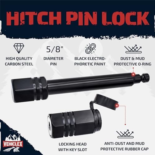Hitch Pin Locks for 2" Trailer Receivers (2 2 Set keyed alike 2"-2.5 ...