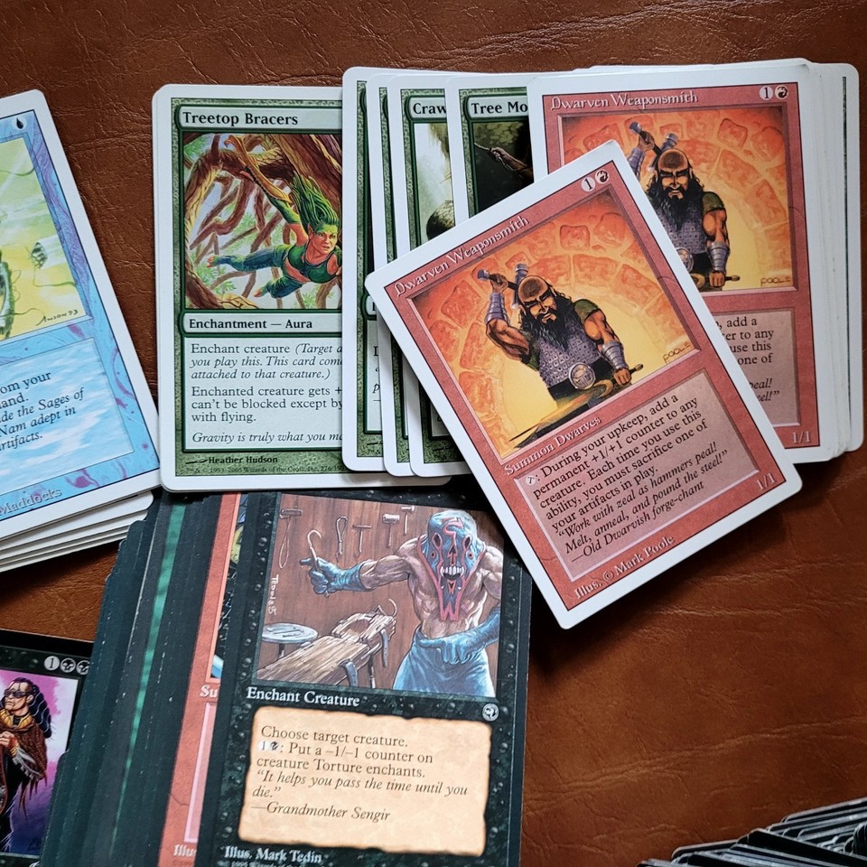 800+ OLDSCHOOL Magic: the gathering Deckmaster Cards Collection / Lot ...