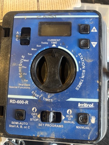 Irritrol RD-600-R Irrigation controller. 6 Stations, 3 Start times | eBay