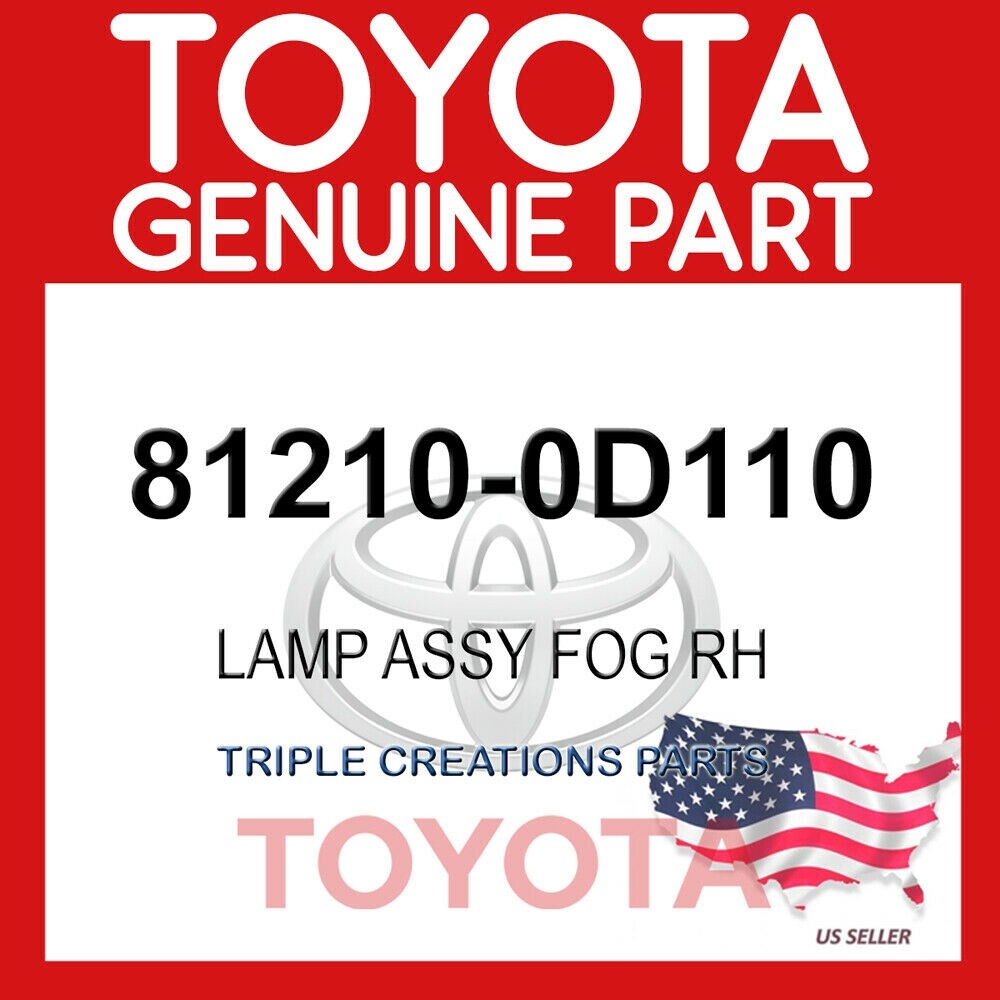 Genuine Toyota 81210-0D110 Lamp Assy Fog 812100D110 OEM | eBay