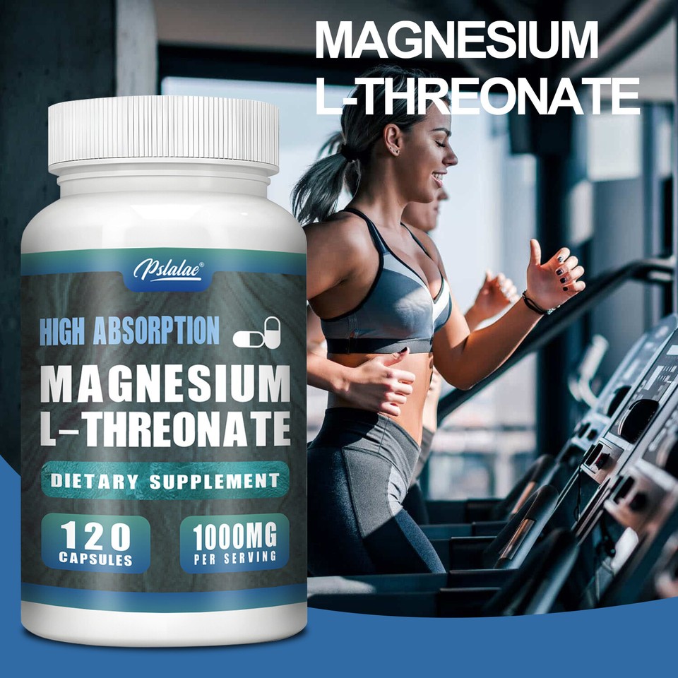 Magnesium L-Threonate 1000mg - Memory & Focus Support, Brain & Nervous ...