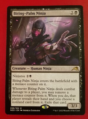 1x Biting-Palm Ninja | Kamigawa Neon Dynasty | MTG Magic Cards | eBay