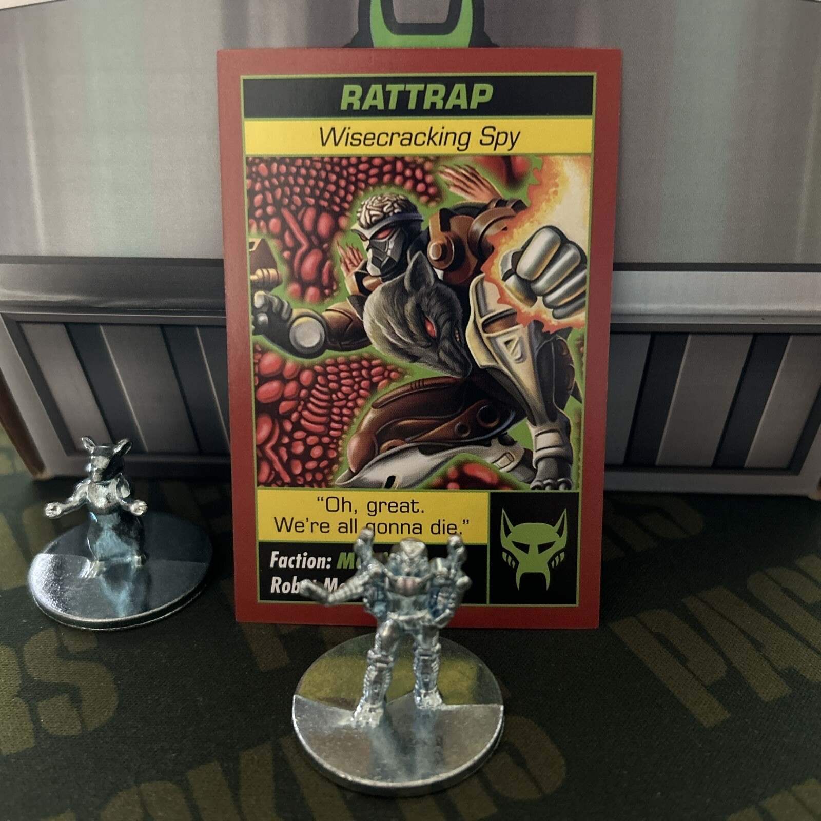 Beast Wars Transformers Rattrap & Rat 1 Character Card & 2 Metal Tokens ...
