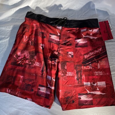 NWT Budweiser Board Shorts XXL Officially Licensed Product | eBay
