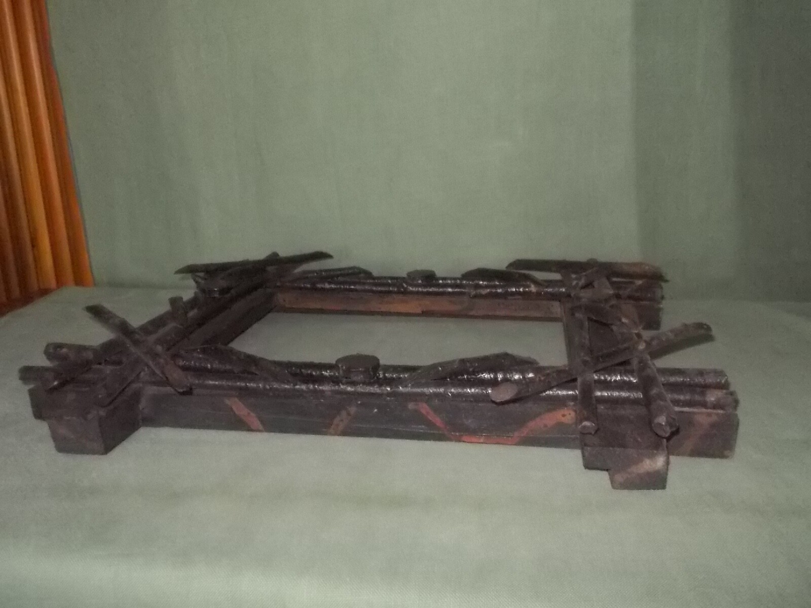 RUSTIC Adirondack Twig & Wood PICTURE FRAME American FOLK ART for 8x10 ...