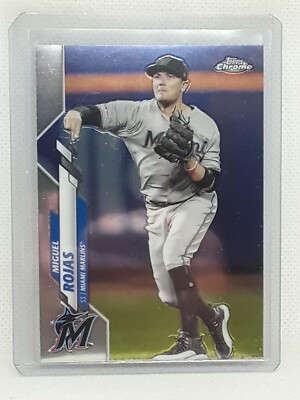 Miguel Rojas 2020 Topps Chrome Baseball - #105 - Miami Marlins | eBay