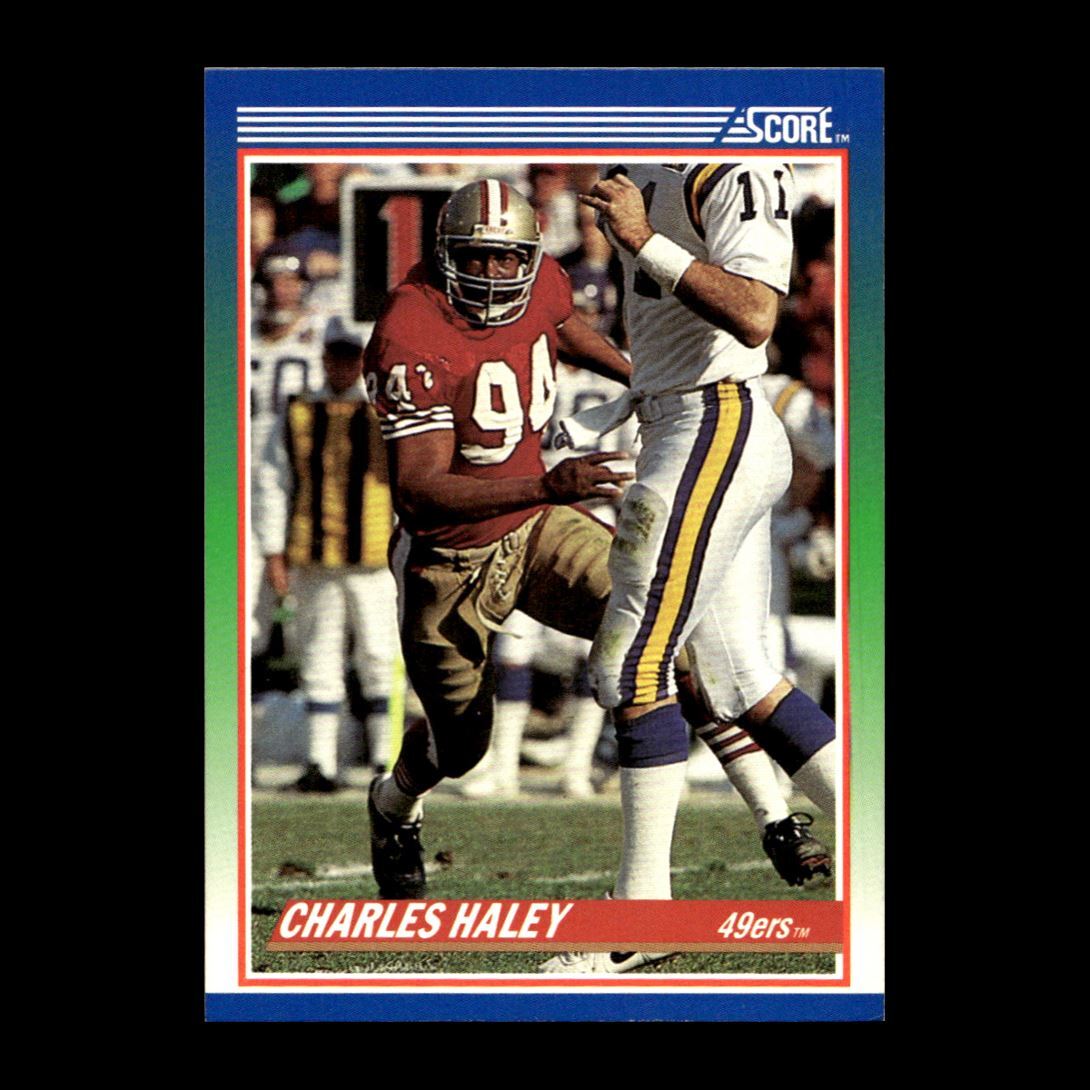 Charles Haley 1990 Score San Francisco 49ers #94 Set Break GM | eBay