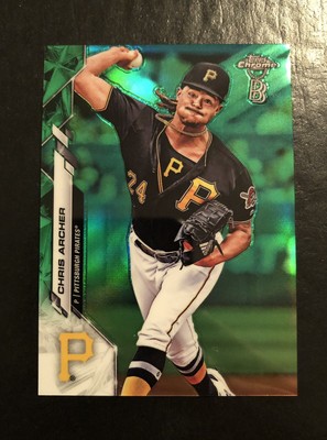 2020 Topps Ben Baller Chrome Chris Archer #54 Green Refractor #d /99 ...