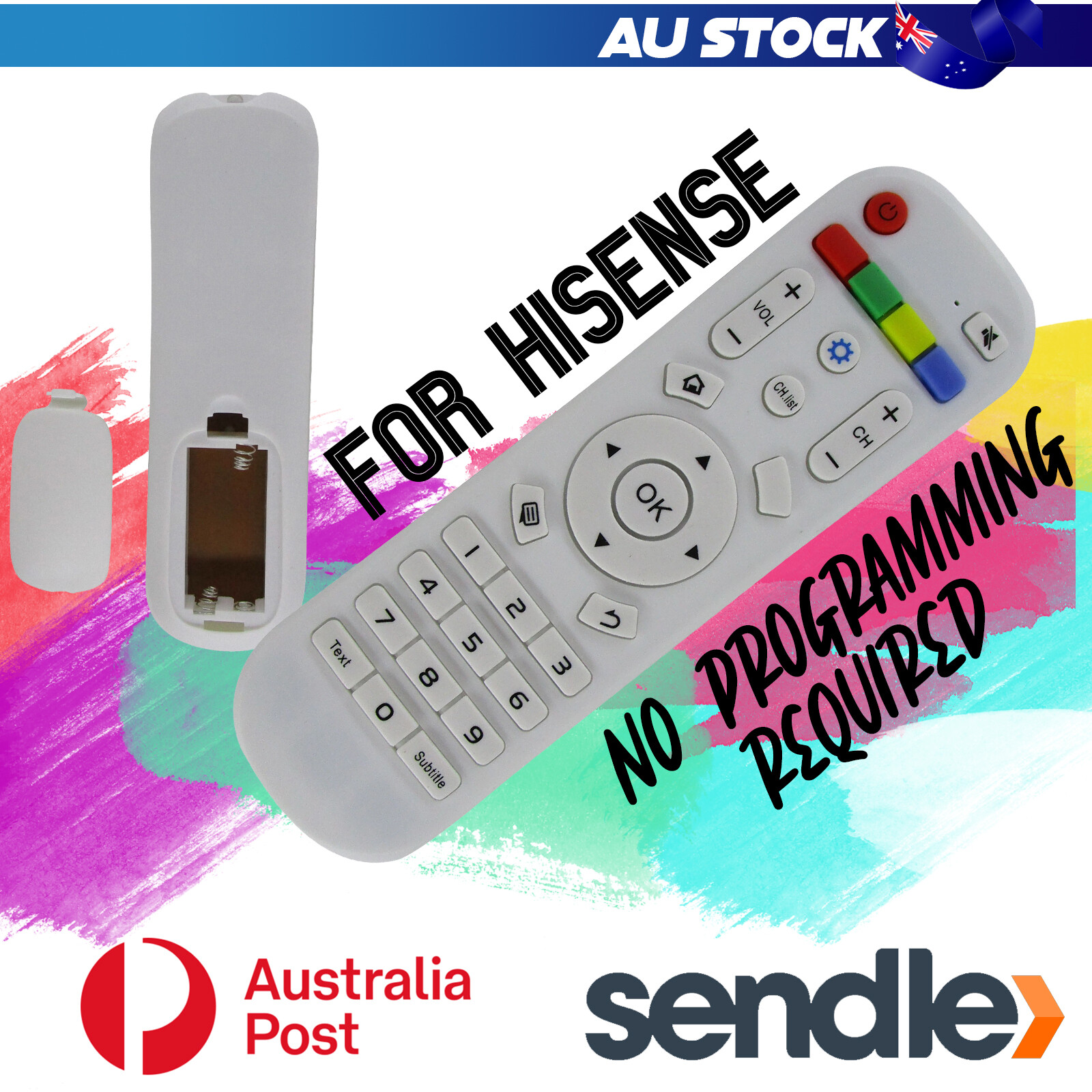 EN3A31 ERF6A31 HISENSE TV REMOTE CONTROL = EN3Y39H 65K680UAD 65T810UAD ...