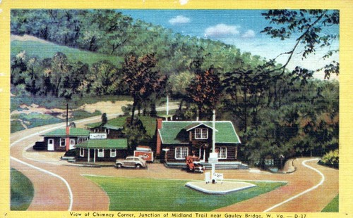 Chimney Corner Junction Midland Trail Gauley Bridge West Virginia ...
