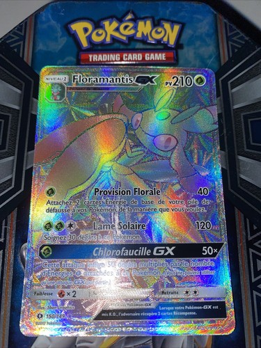carte pokemon Floramantis Gx rainbow 150/149 ultra rare secrete soleil ...