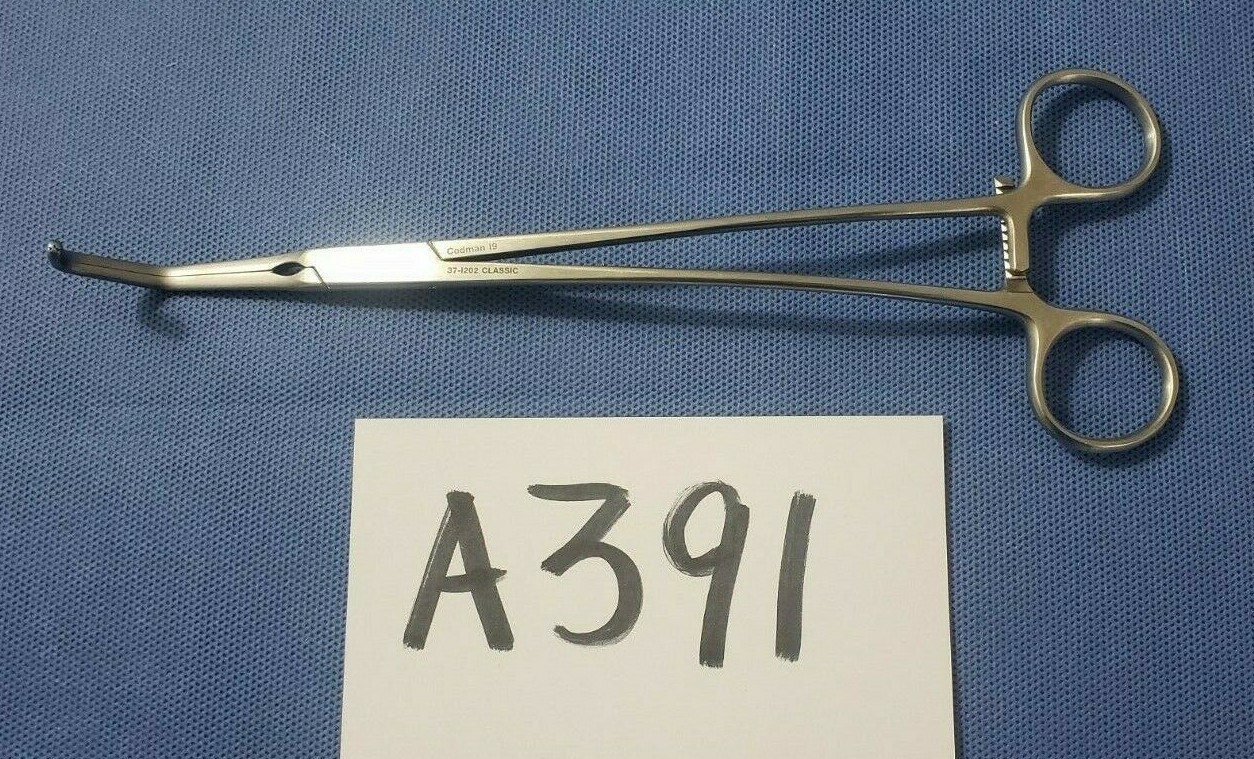 Codman 37-1202 Surgical Satinsky Vena Cava Clamp 9.5" Small | eBay