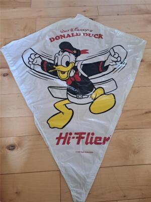 HI-FLIER VINTAGE DISNEY DONALD DUCK PLASTIC KITE NO WOODEN STICKS | eBay