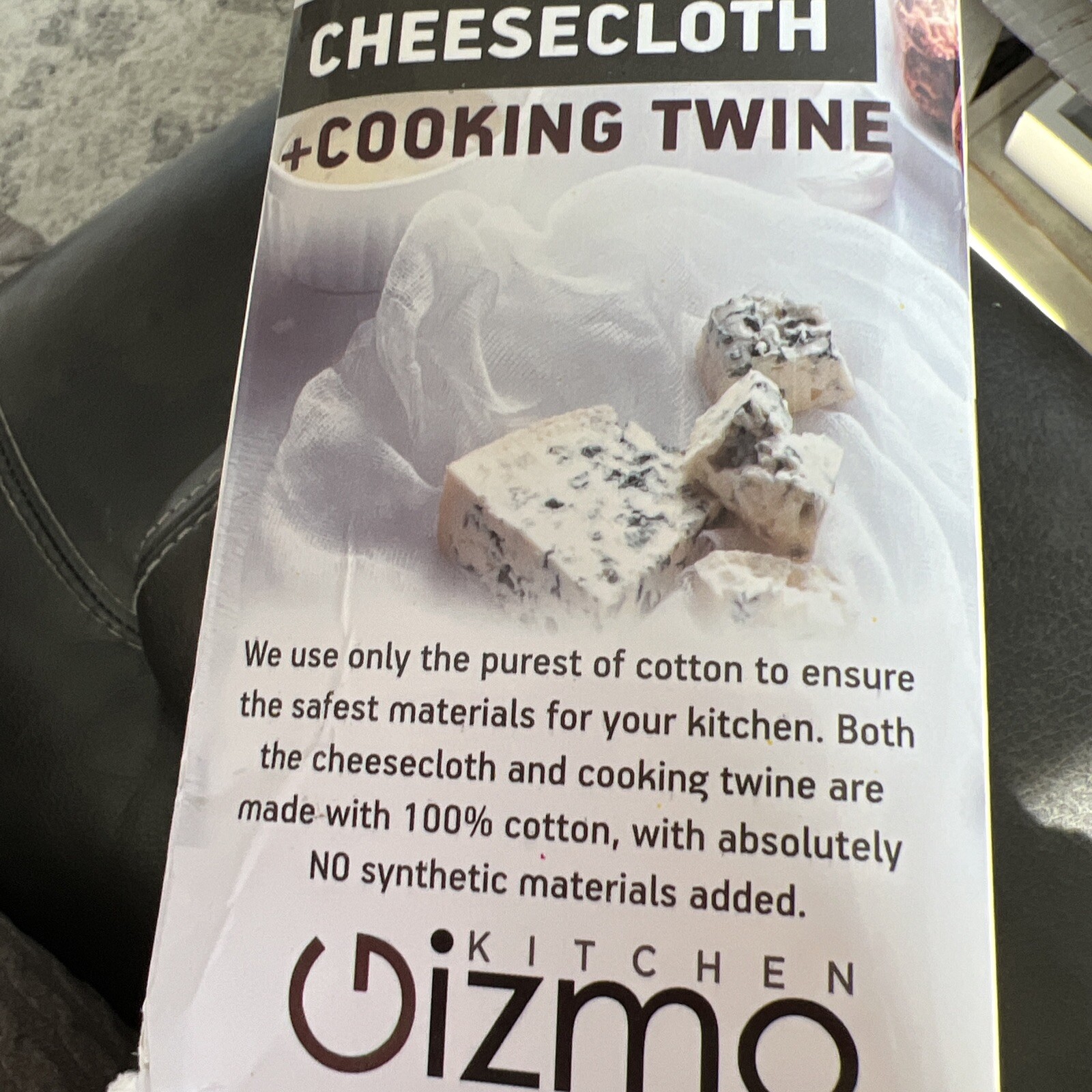 2 -Kitchen Gizmo Cheesecloth & Cooking Twine - 5 sq yd Cheesecloth ...