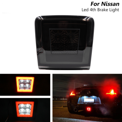 Smoked 3in1 Led Rear 4th Brake Light Reversing Fog Lamp For Nissan 370Z ...