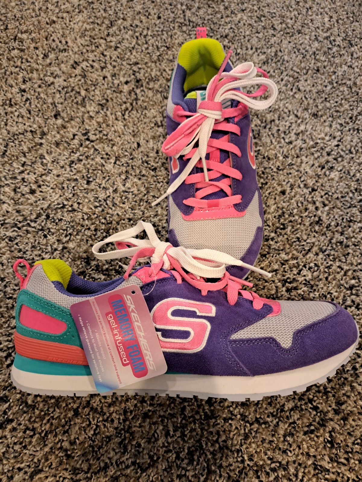 Skechers 84200L Retrospect Retro Racer Multi Colored Sneaker Big Girls ...