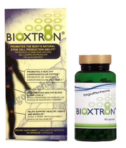 BIOXTRON STEM CELL PROMOTION HEALTH ENHANCER 60 CAPS / PROMUEVE CELULAS ...