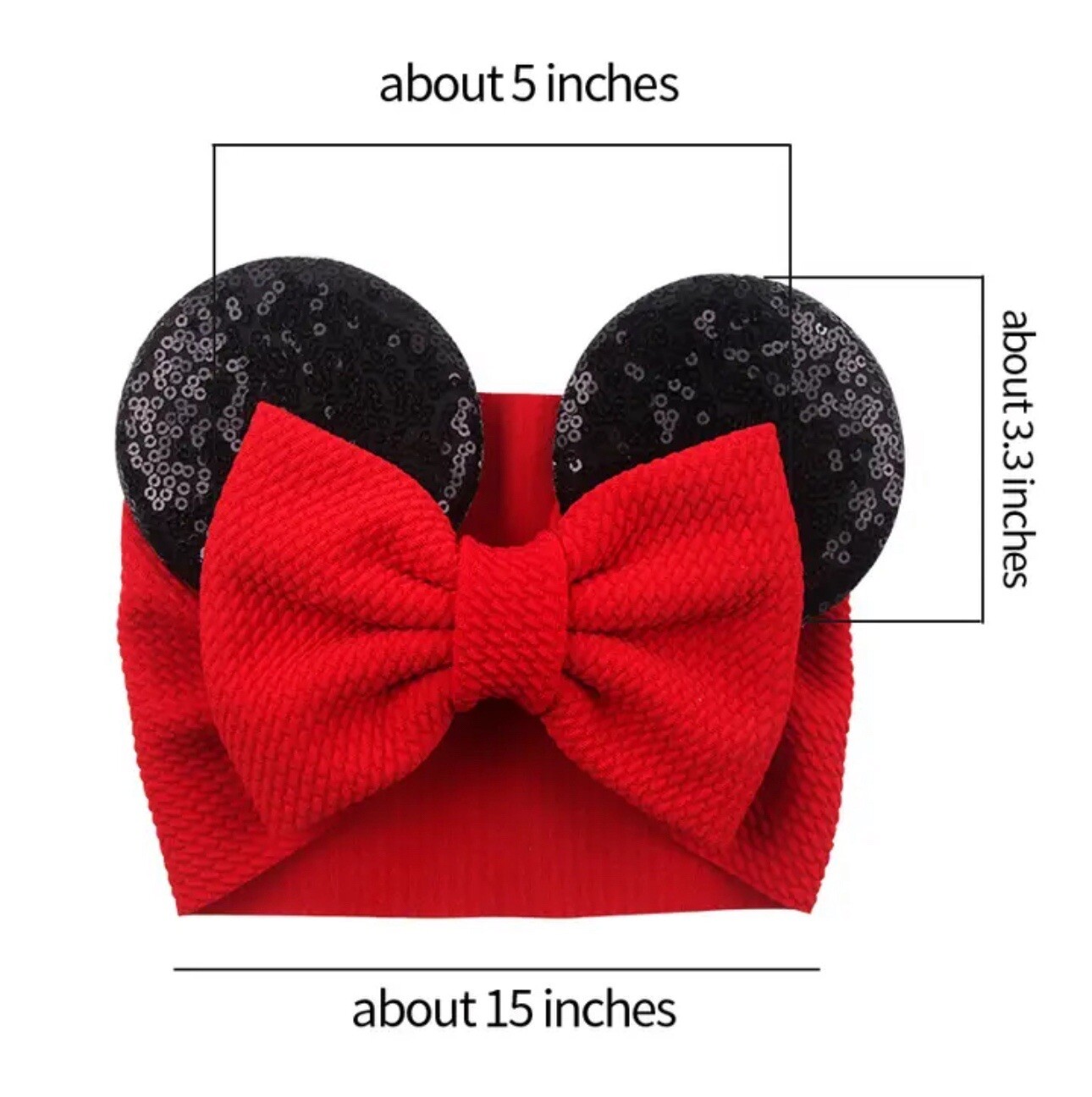 Mickey Mouse Ears Turban Infant Toddler Costume | eBay Australia