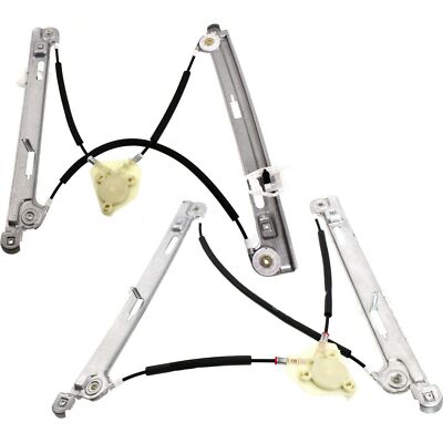 New Fits Set Of 2 JEEP COMPASS 08-17 Front LH & RH Side Manual Window ...