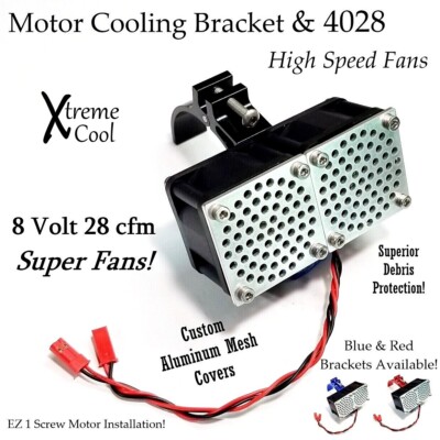 RCP Xtreme Cool Motor Bracket With (2) 40x28 High Speed Fans 8V 28cfm ...