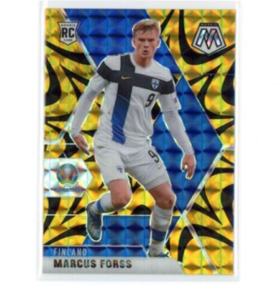 MARCUS FORSS 2021 Panini Mosaic UEFA Euro Gold Reactive Prizm Rookie ...